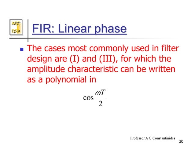 DIGITAL FILTER SPECIFICATIONS AND MATHEMATICS.ppt