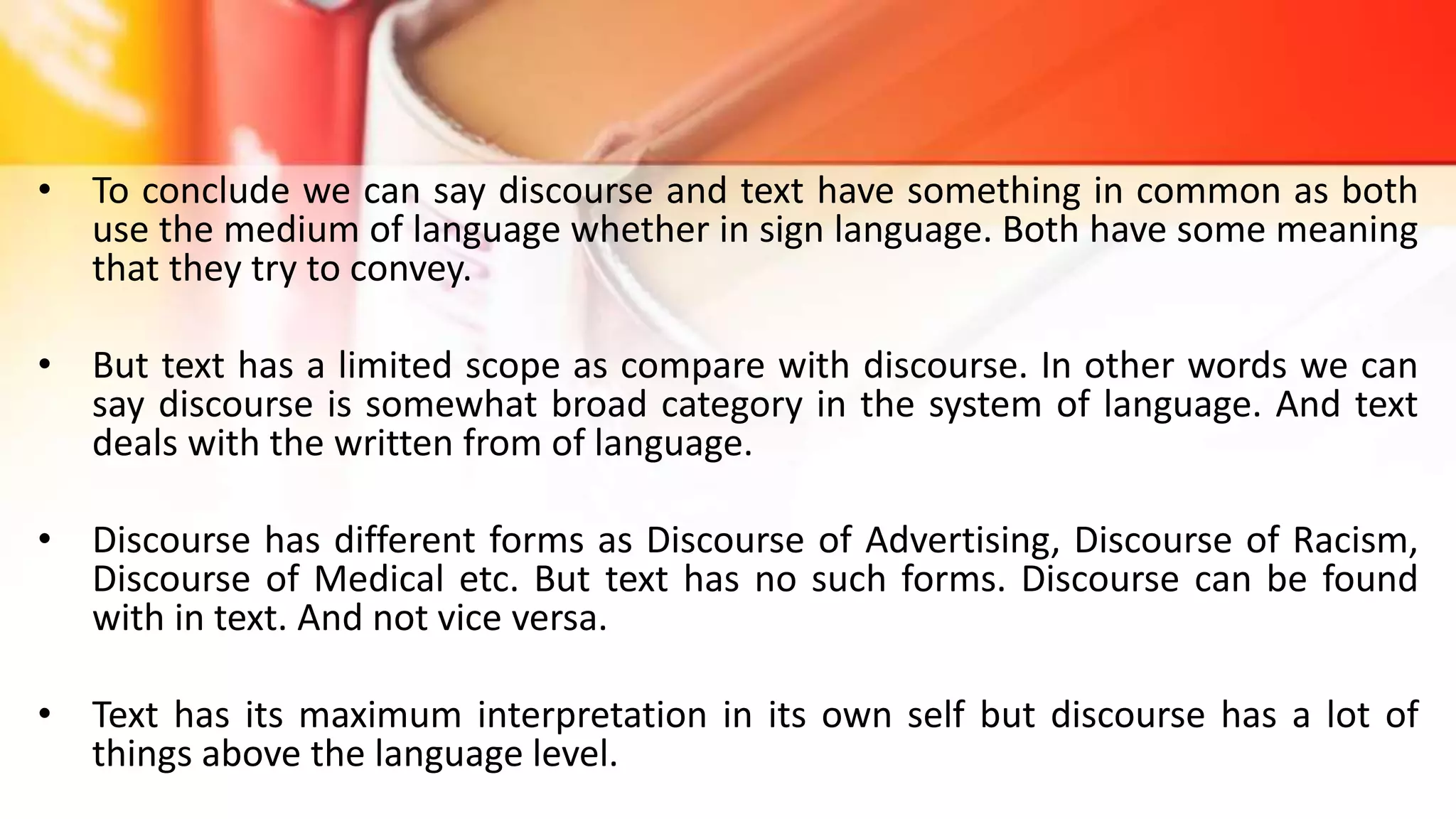 Discourse analysis | PPTX