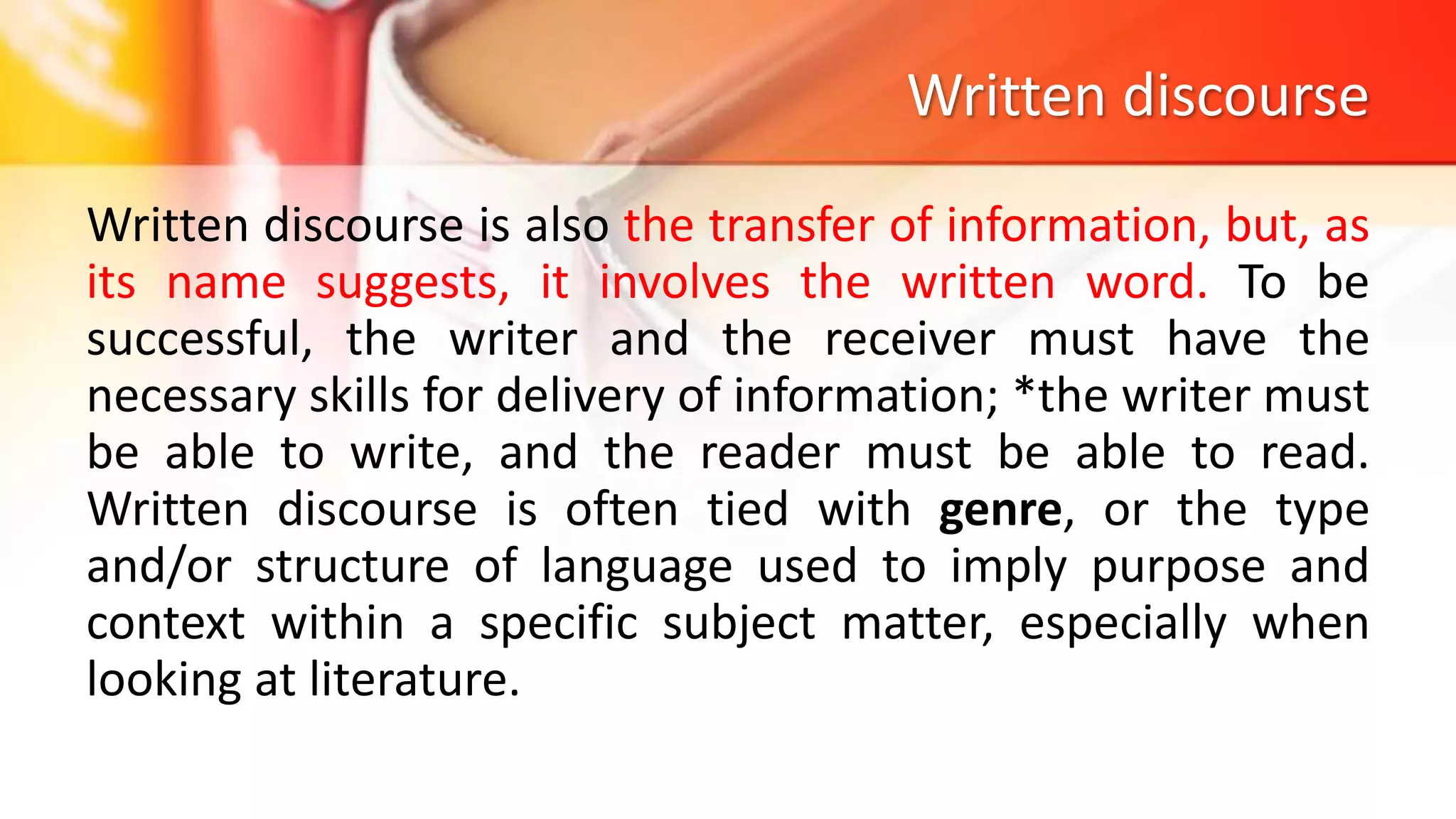 Discourse analysis | PPTX