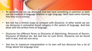 Discourse analysis | PPTX