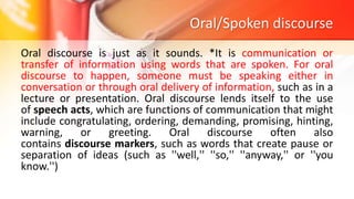 Discourse analysis | PPTX