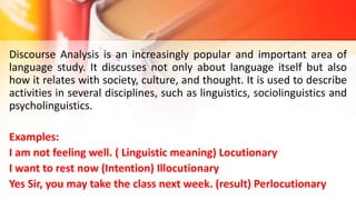Discourse analysis | PPTX