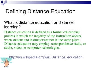 1 distance education | PPT