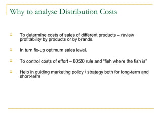 1 distribution cost analyis | PPT
