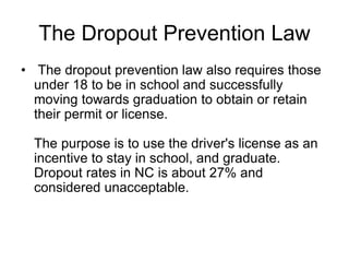 The Purpose of Driver Lincensing | PPTX