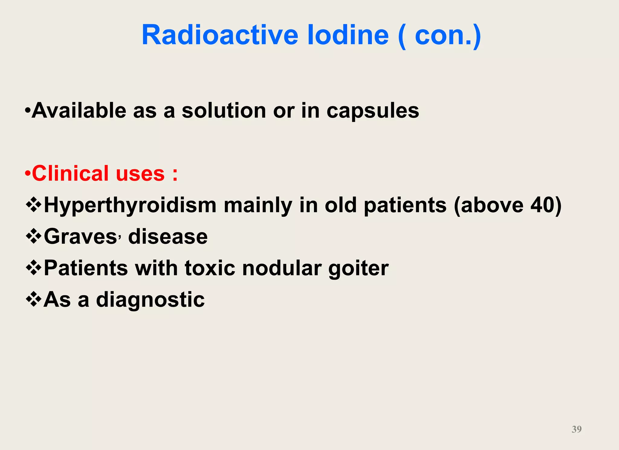 drugs used in hyperthyroidism | PPT