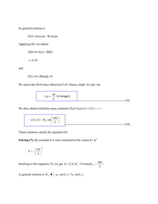 1 d wave equation | DOCX