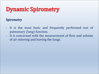 dynamic spirometry............................ | PDF | Lung and Respiratory Health | Diseases ...