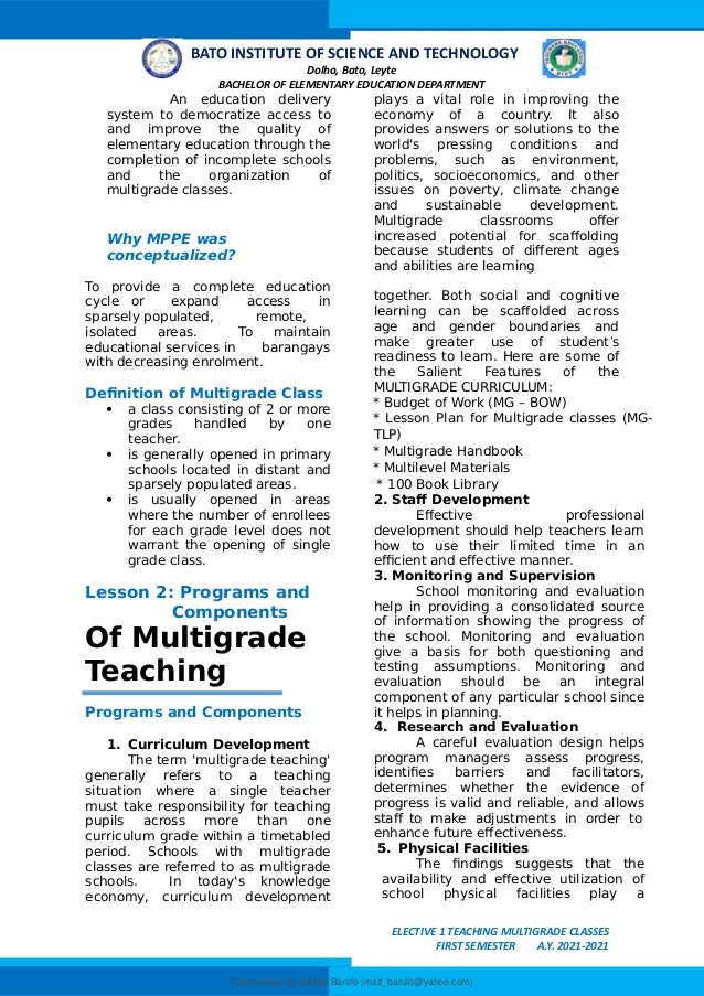 1 e-lective-1-module-1-lesson-1-and-2-week-1-2 | PDF
