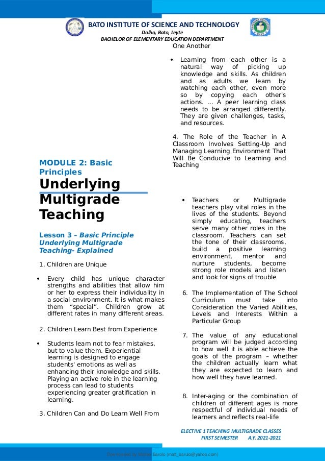 1 e-lective-1-module-1-lesson-1-and-2-week-1-2 | PDF