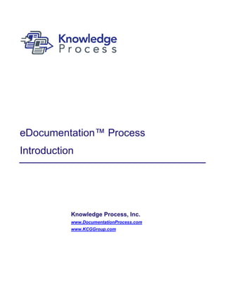1. eDocumentation Process Introduction Phase | PDF