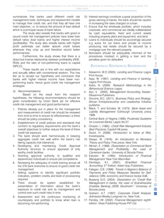 1 efficacy-of-credit-risk-management and profitability | PDF