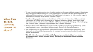 1-EFLU- Presentation.pptx english and foreign languages university | PPT