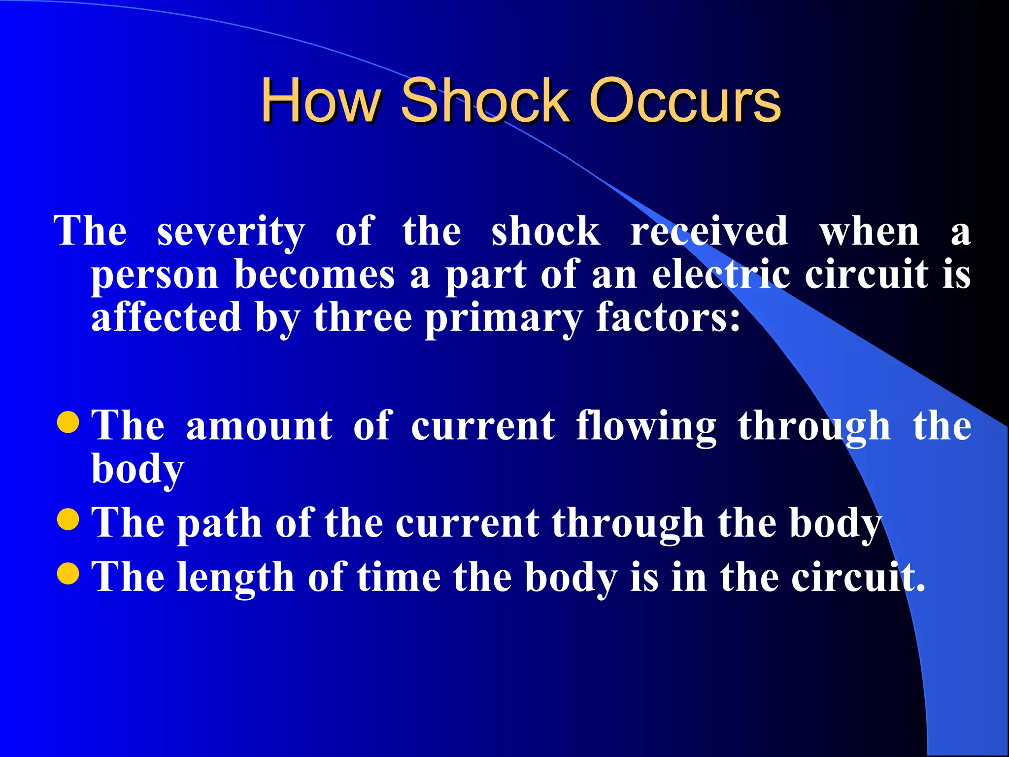 Electric Shock-Ahdab | PPT | First Aid | Injuries