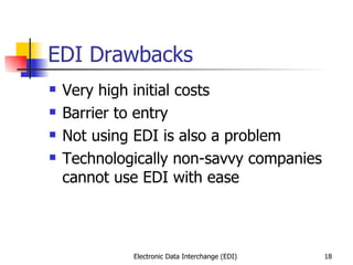1 electronic data interchange (edi) | PPT