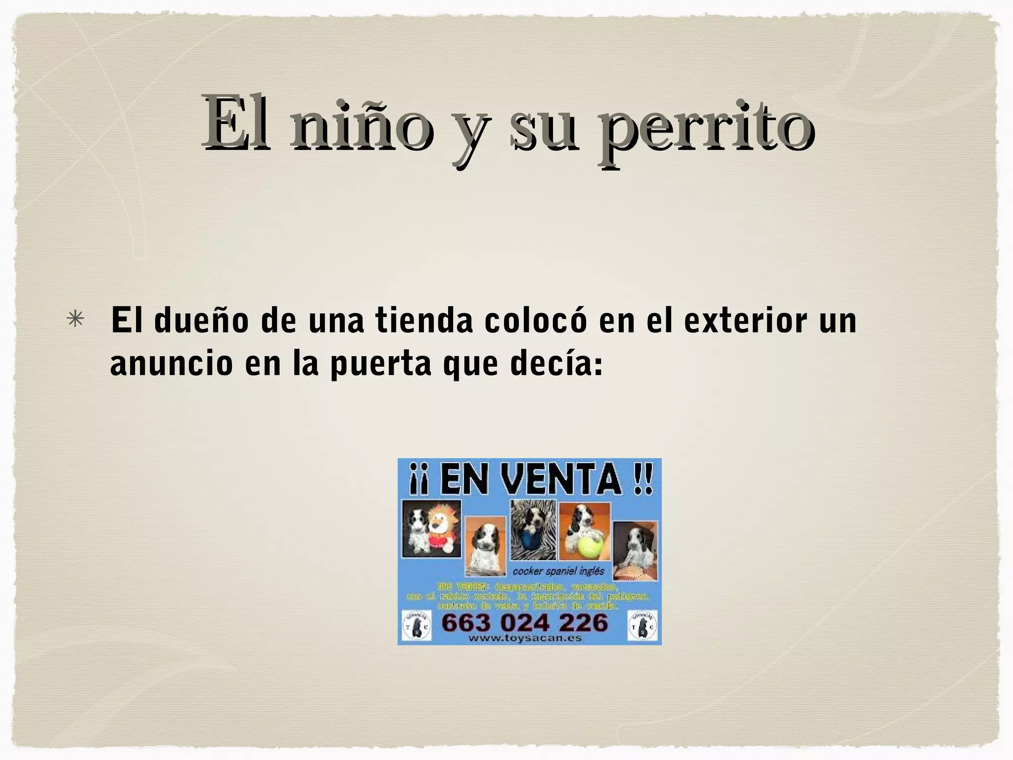 El niño y su perrito | PPT