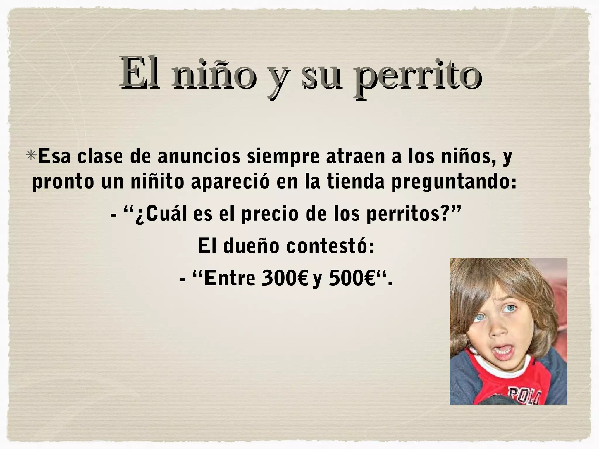 El niño y su perrito | PPT