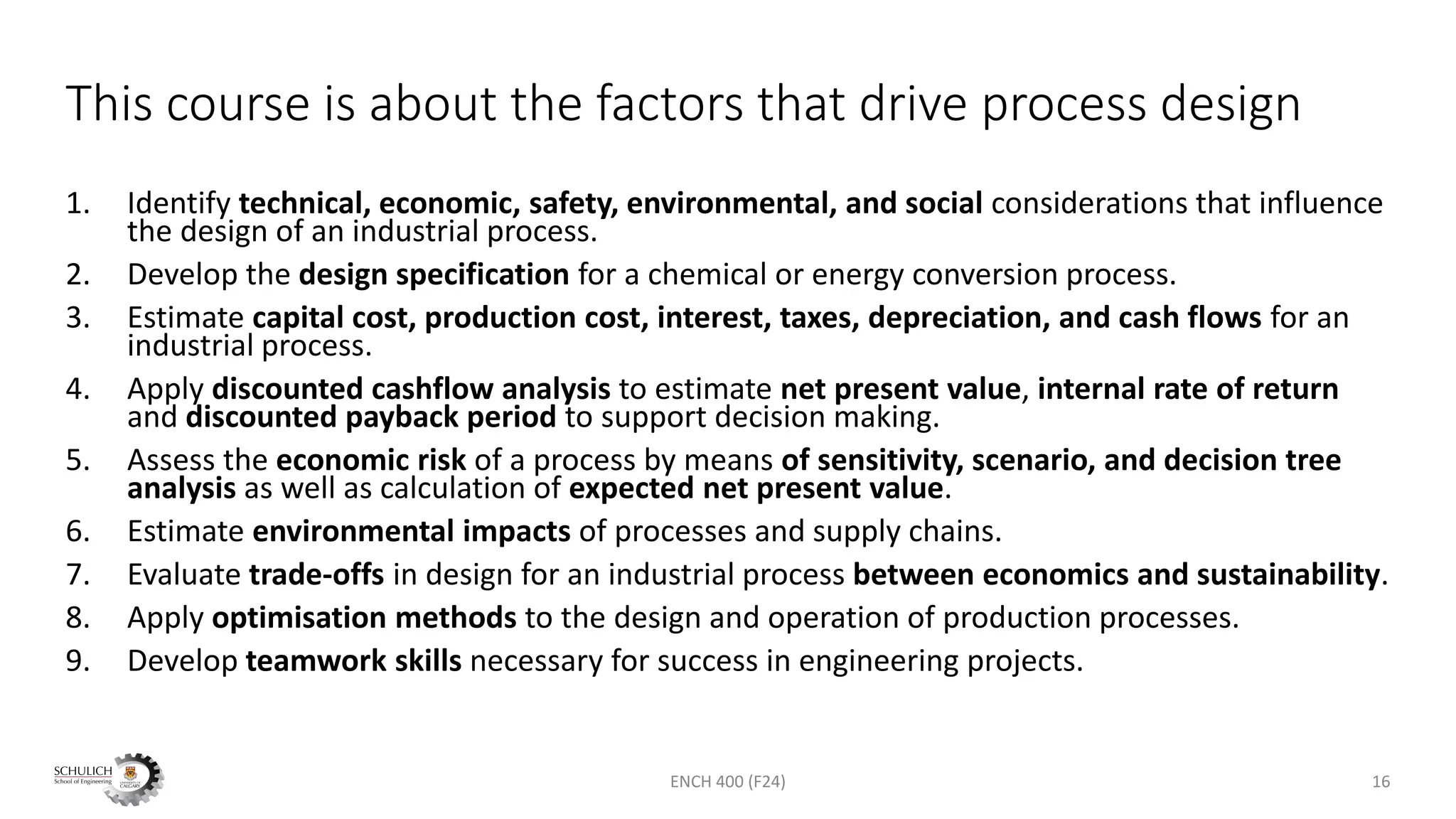 1- ENCH 400 F24 Introduction.pdf prenstation | PDF