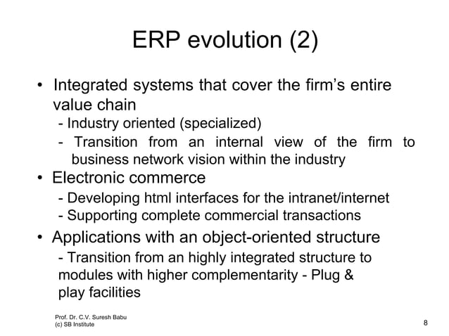ERP Overview | PPT | Business | Business and Finance