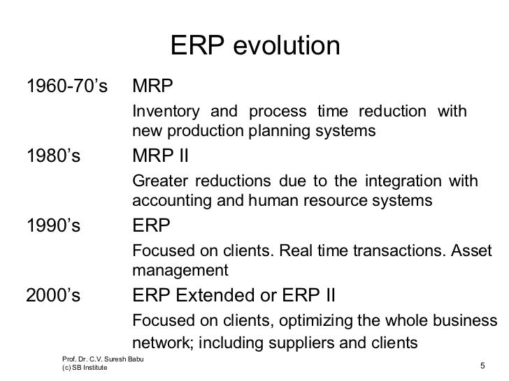 ERP Overview