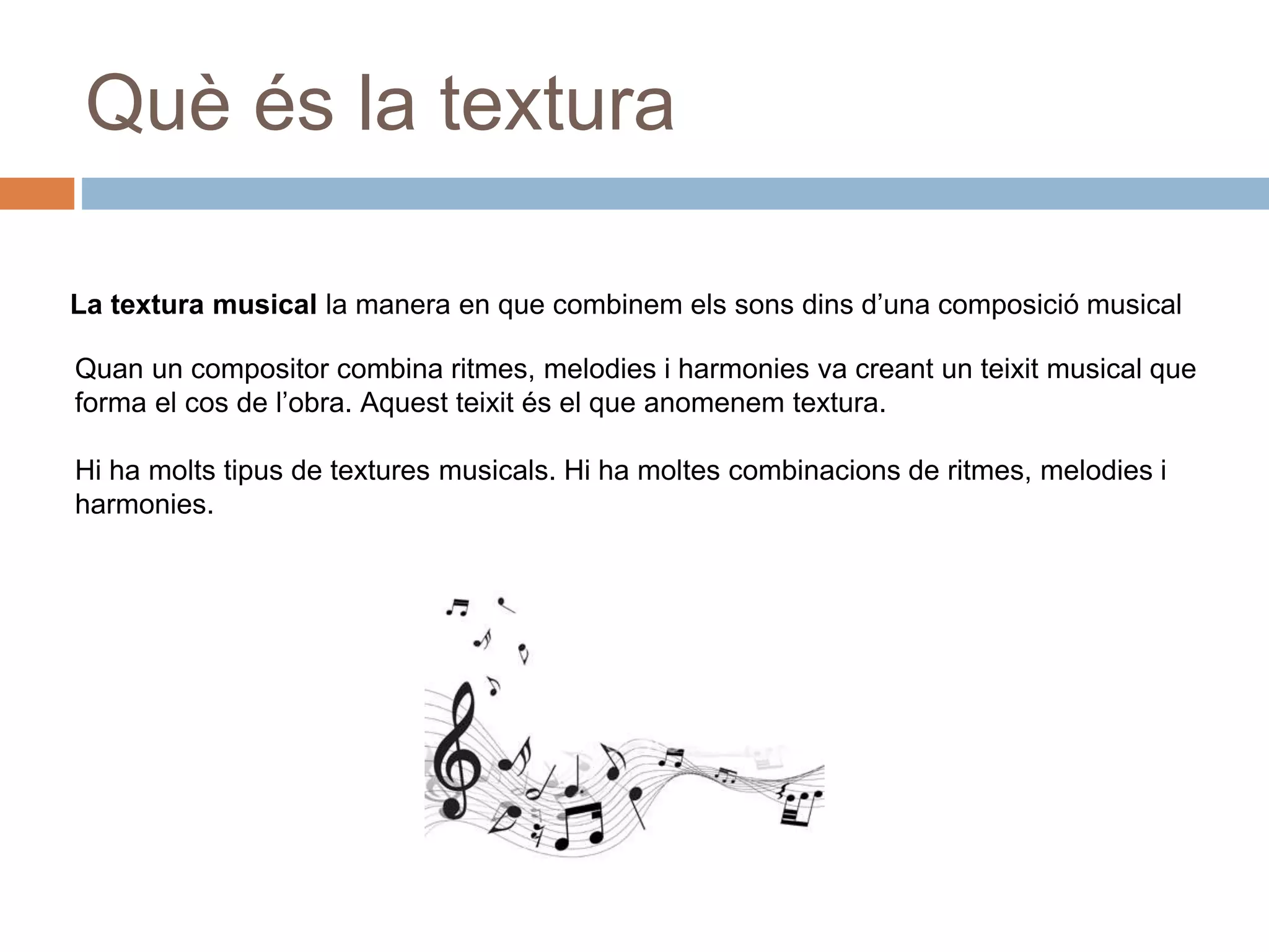 Música ESO - La textura | PPTX