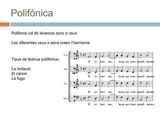 Música ESO - La textura | PPTX