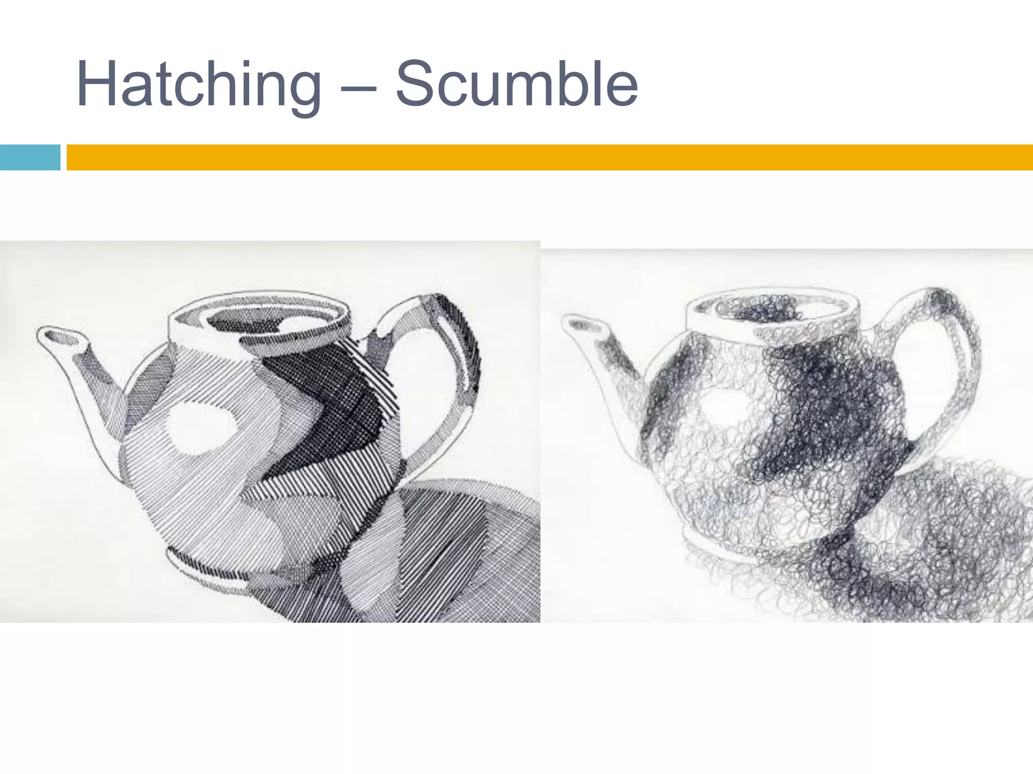 1 ESO Visual i Plàstica Hatching Shading and Stippling | PPTX