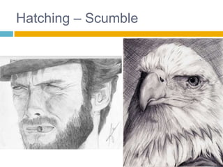 1 ESO Visual i Plàstica Hatching Shading and Stippling | PPTX