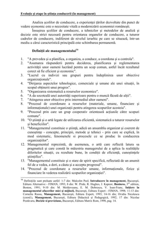 1 Evolutie Si Etape In Stiinta Conducerii (In Management) | PDF
