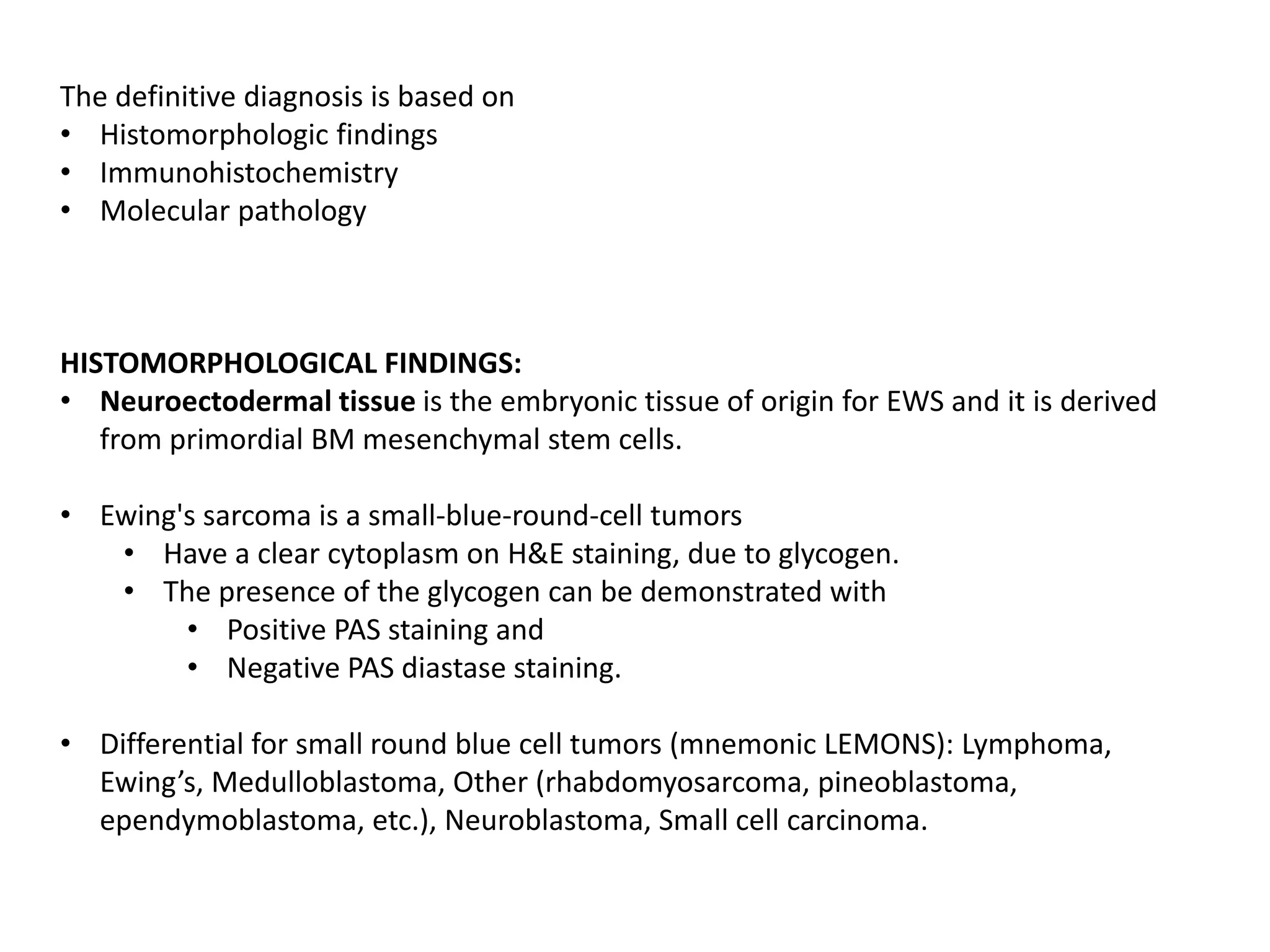 Ewing's sarcoma | PPTX