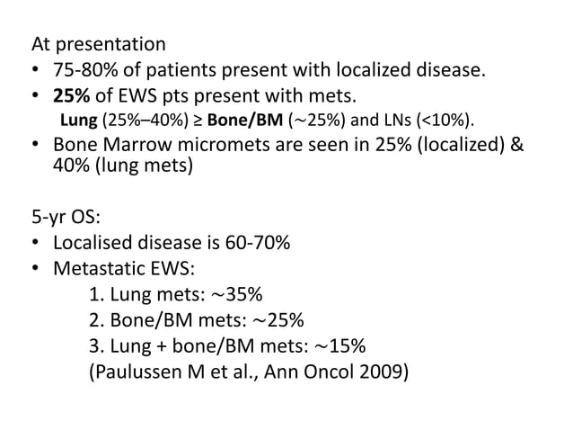 Ewing's sarcoma | PPTX | Bone and Joint Conditions | Diseases and Conditions