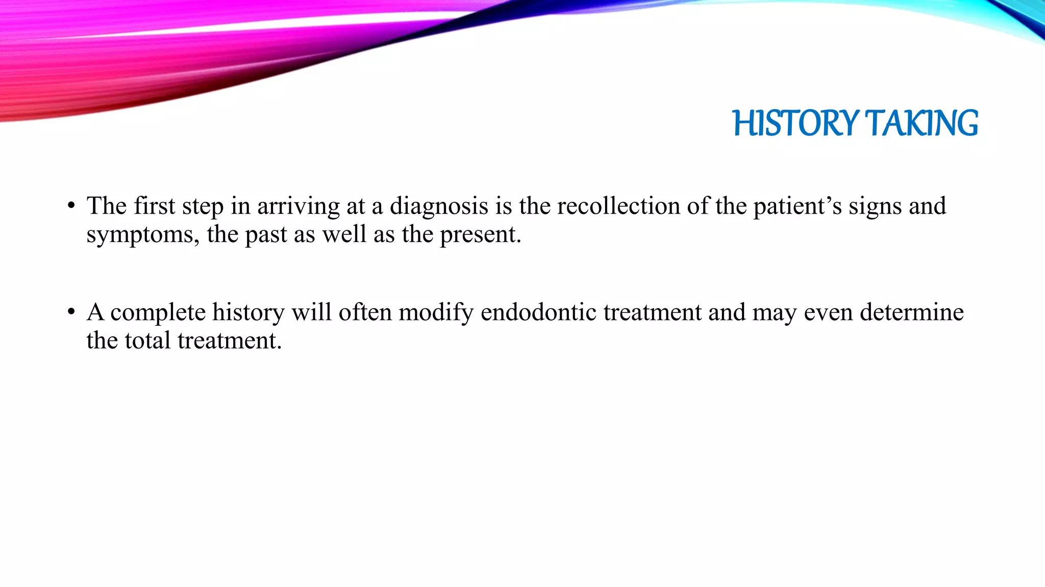 1 Examination, evaluation, diagnosis and treatment planning | PPTX