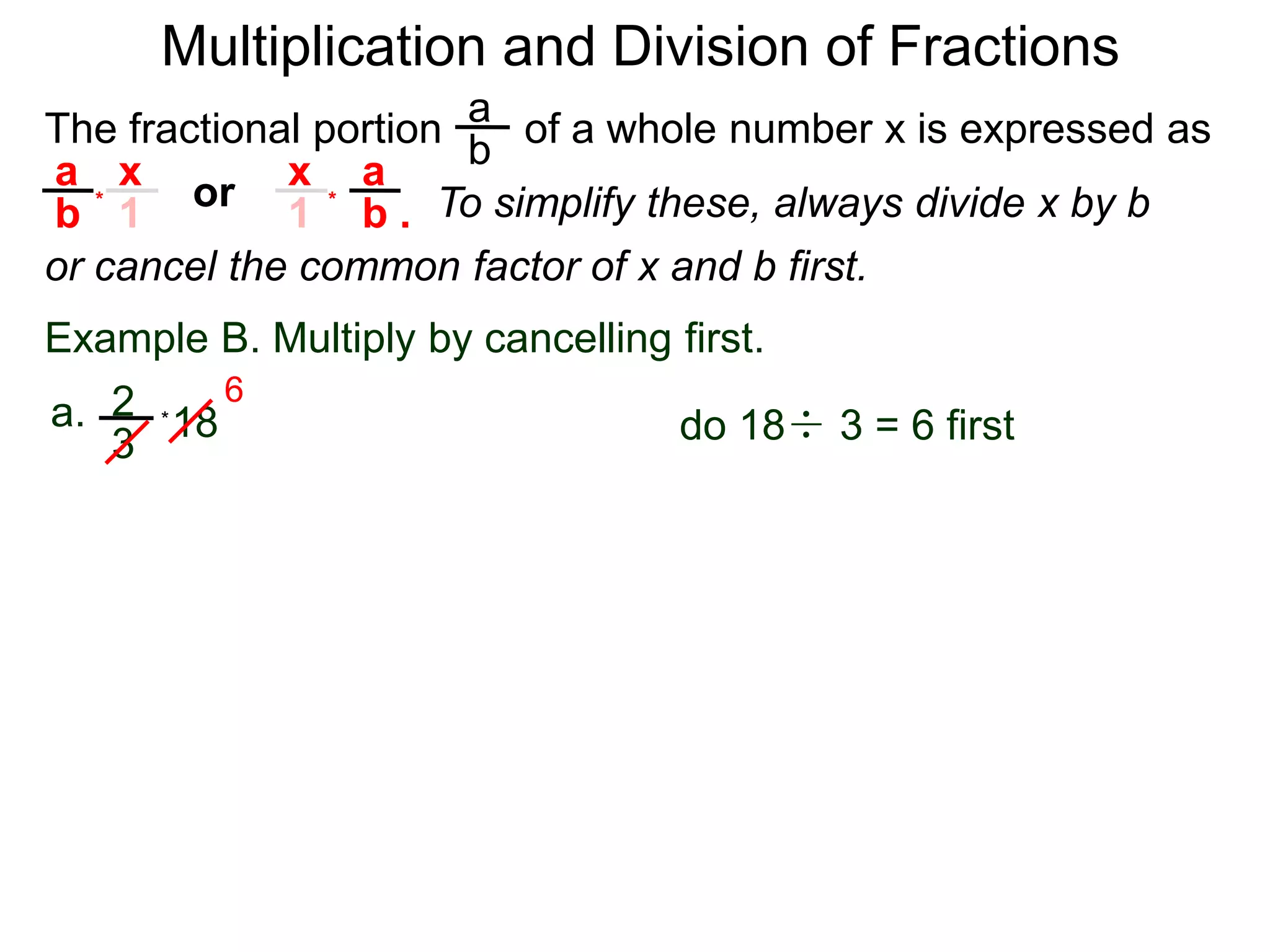 1 f3 multiplication and division of fractions | PPTX