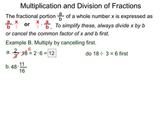 1 f3 multiplication and division of fractions | PPTX