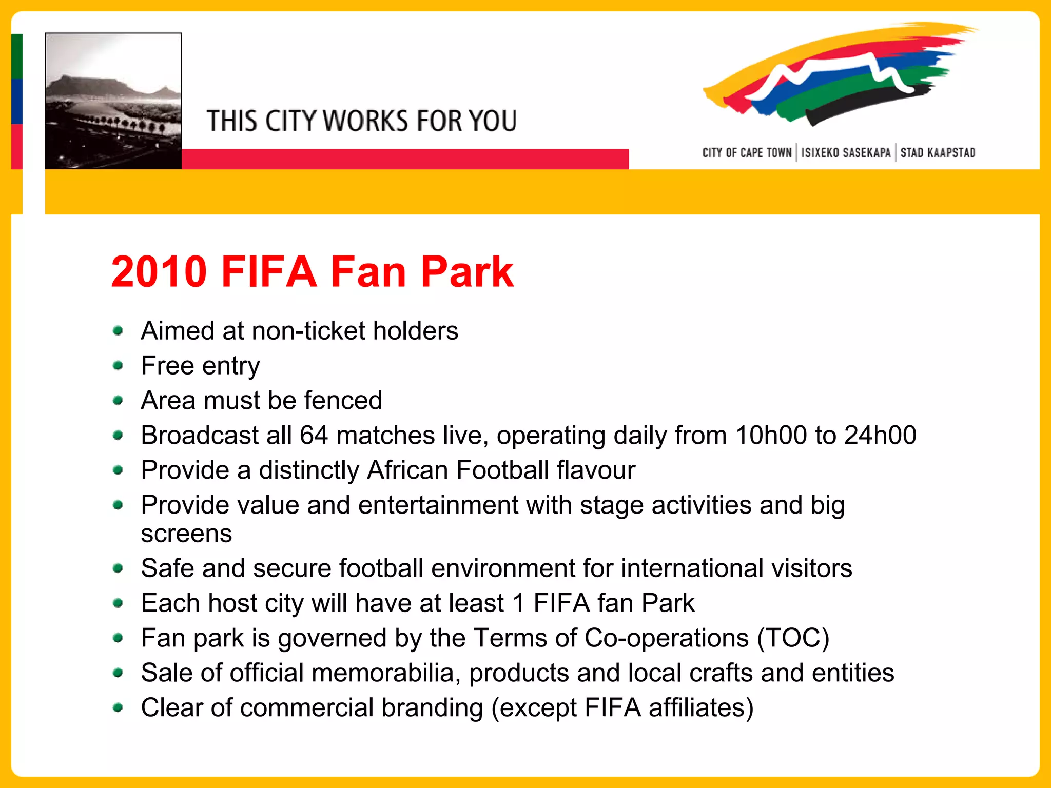 1. Fan Park Footprint L De Reuck | PDF