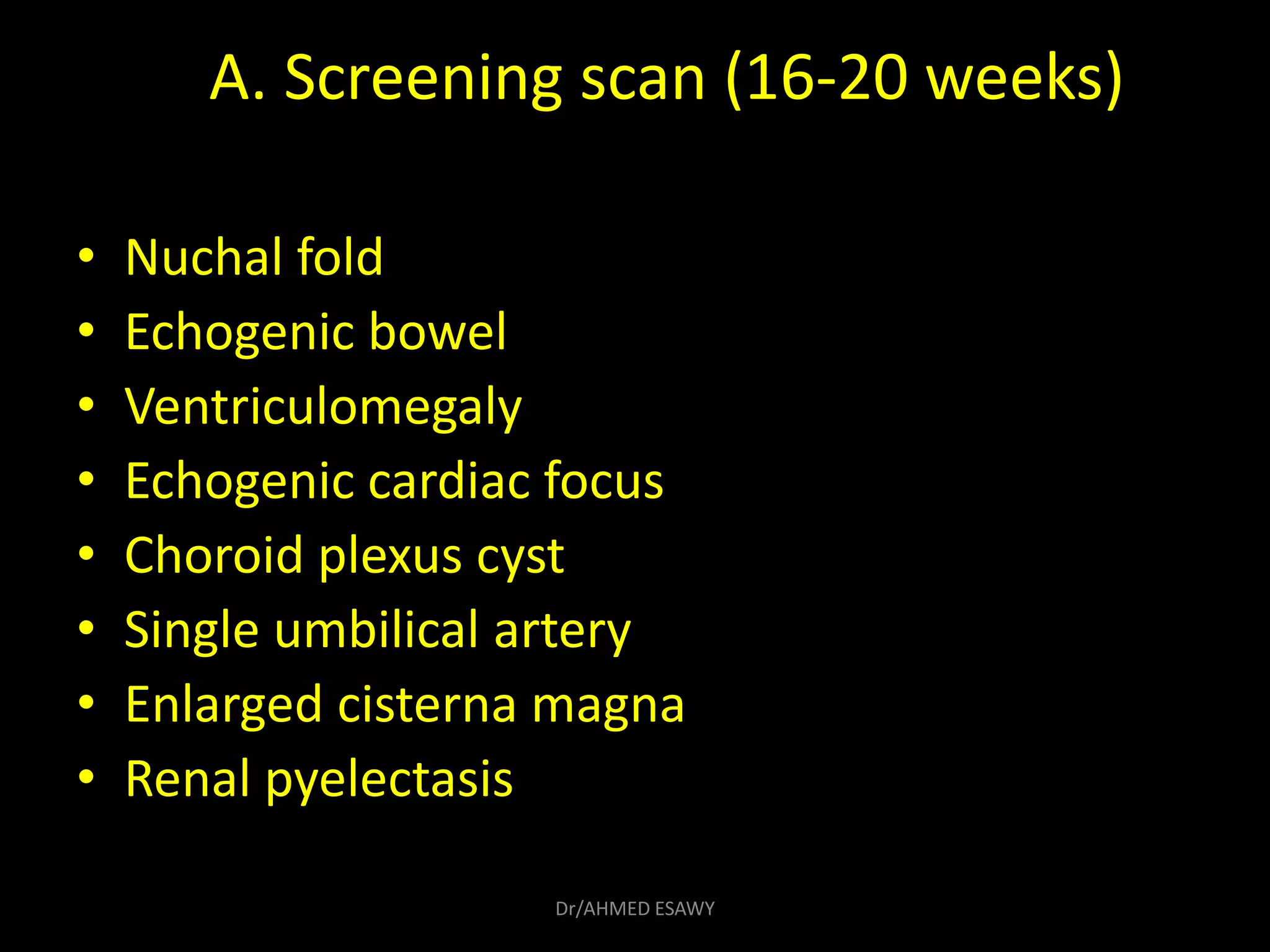 1-fetal genetic ultrasound Dr Ahmed Esawy | PDF
