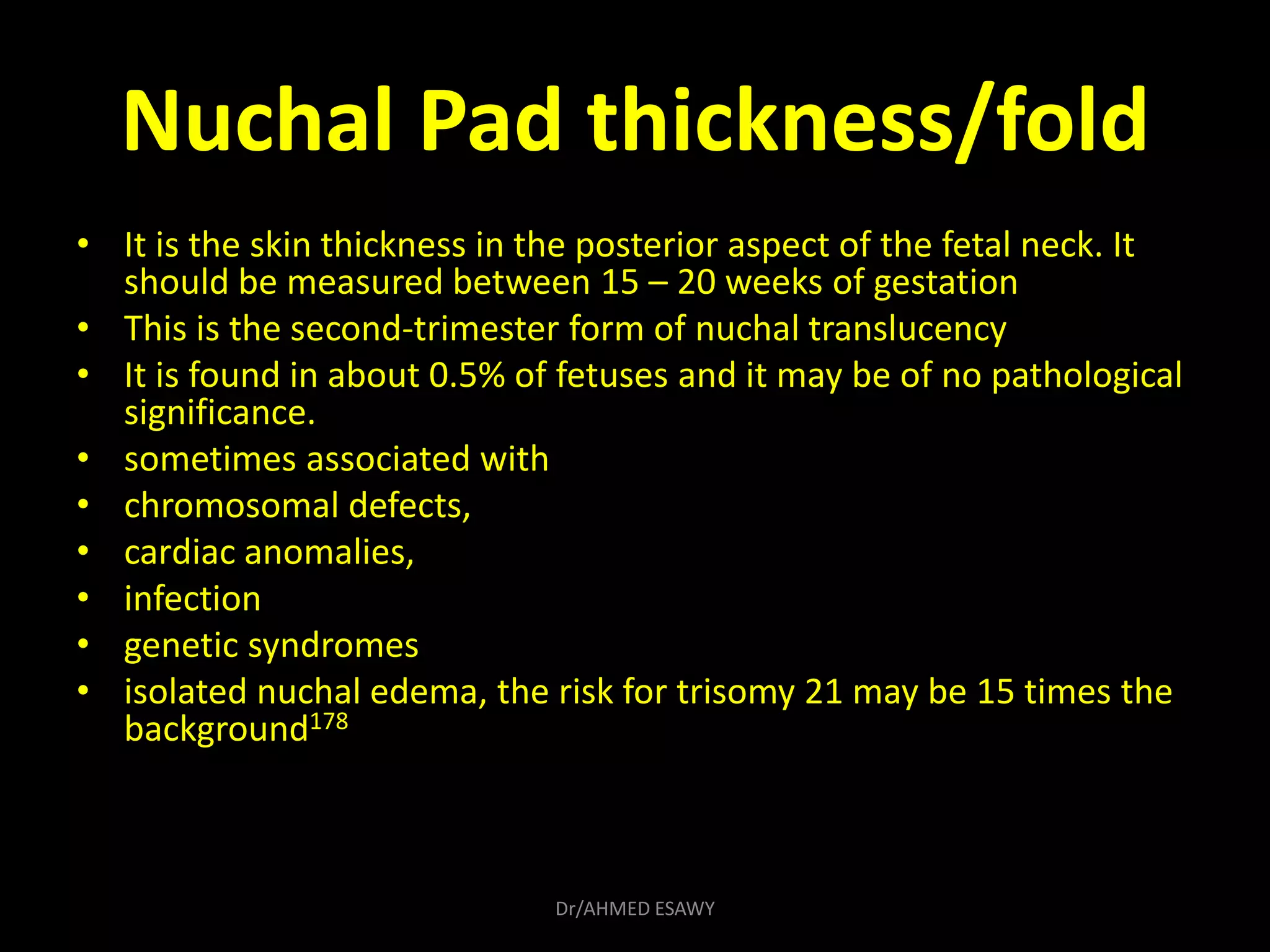 1-fetal genetic ultrasound Dr Ahmed Esawy | PDF