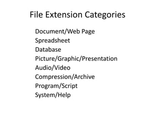 File Extensions | PPT