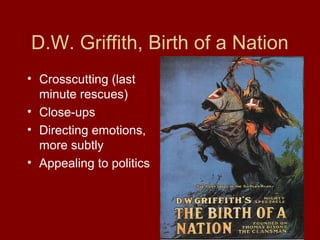 Film forms & allegories-studios, early cinema,narration | PPT