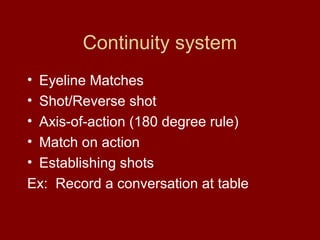 Film forms & allegories-studios, early cinema,narration | PPT