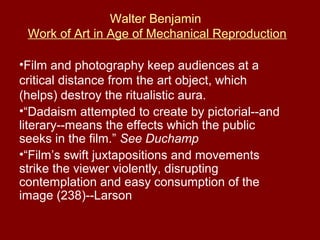 Film forms & allegories-studios, early cinema,narration | PPT