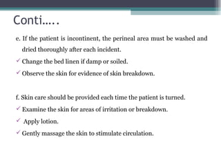 BED SIDE MANAGEMENT OF PATIENT | PPT