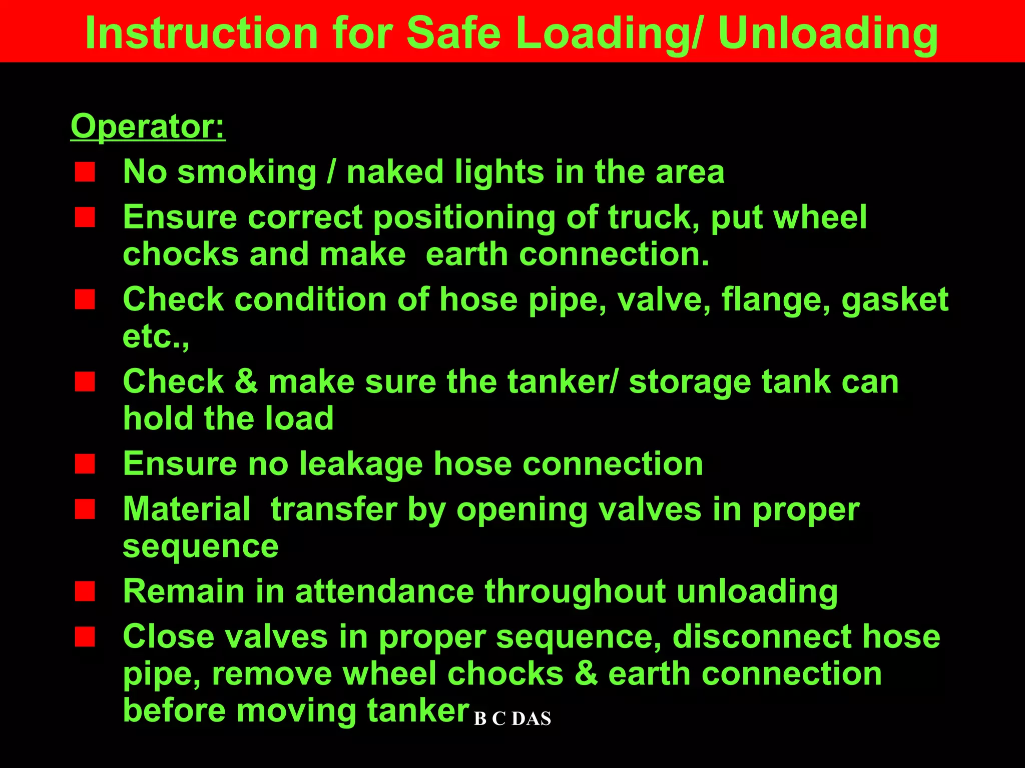 Safety In Storage / handling / Transportation Of Chemicals. By Bimal ...