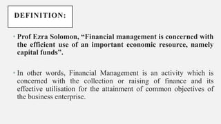 Financial Management-introduction | PPT