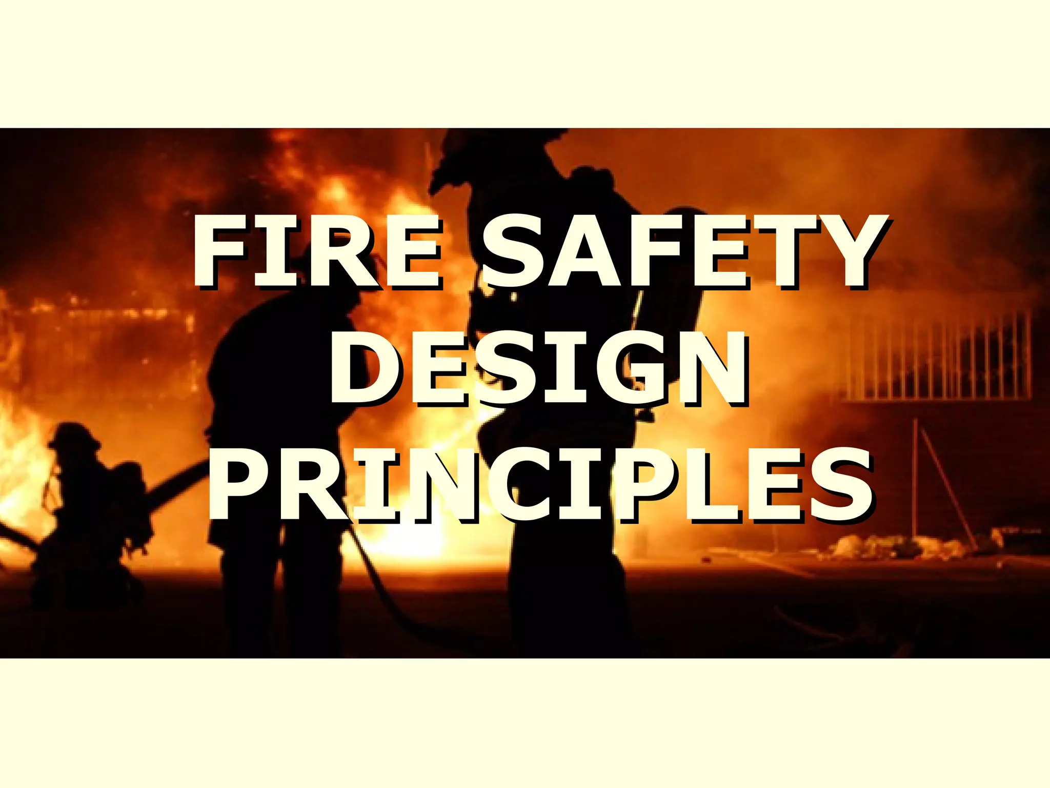 1 Fire safety design principles | PPT