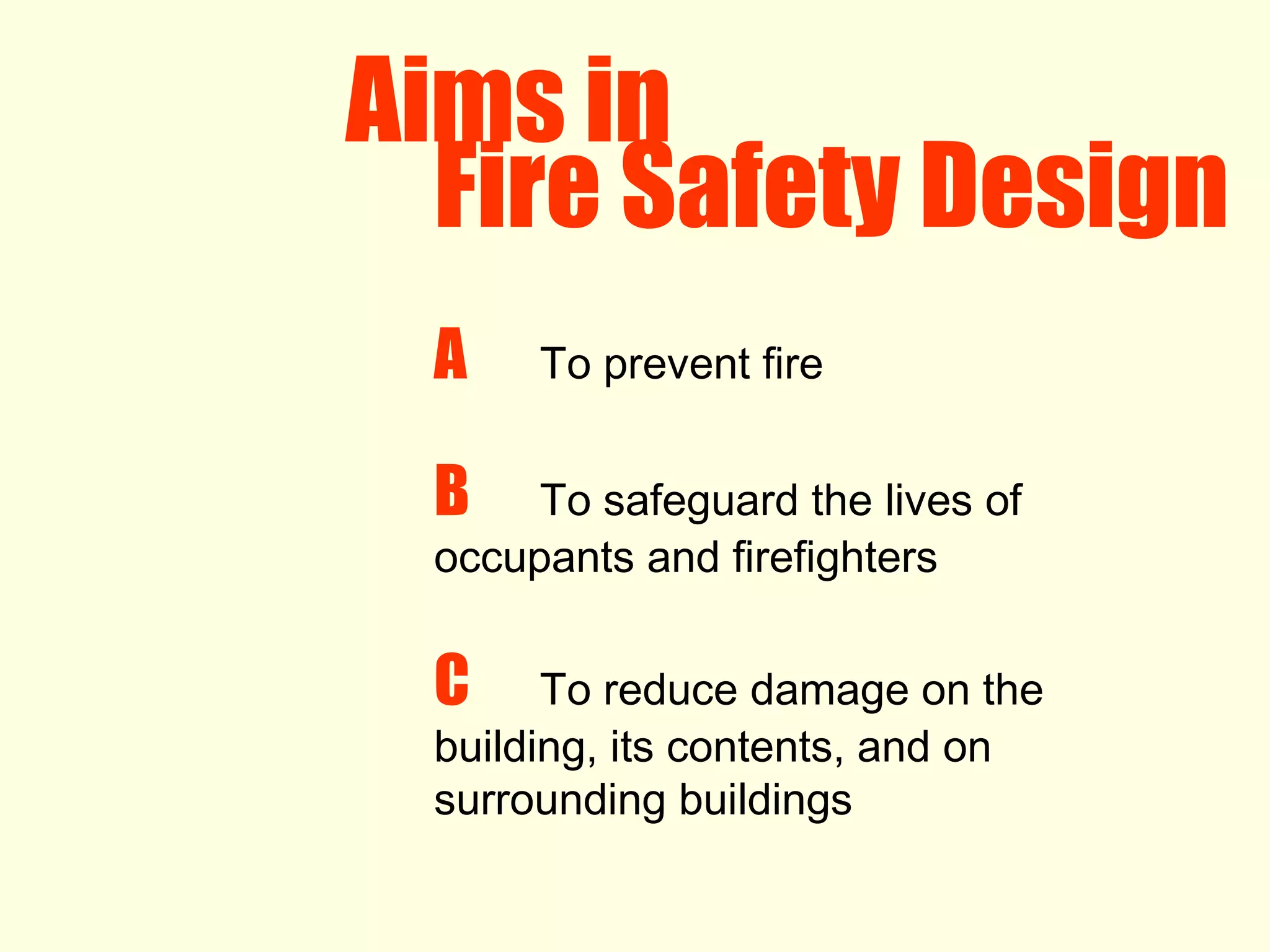 1 Fire safety design principles | PPT