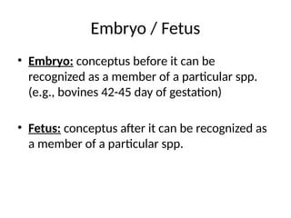 obstetrics and genital diseases introduction | PPTX