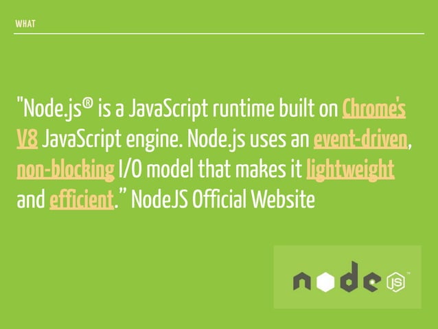 First Step Into Nodejs World Ppt