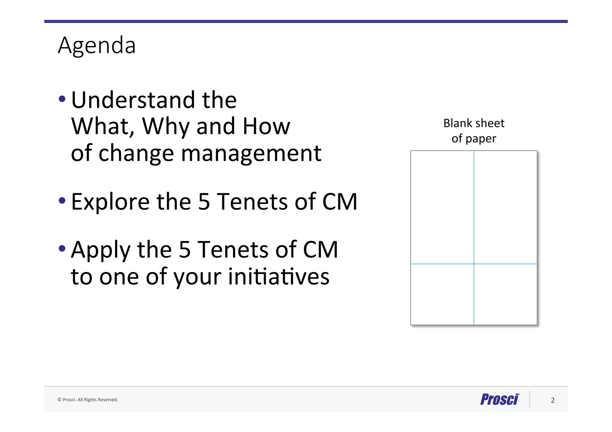 Five Tenets of Change Management | PDF