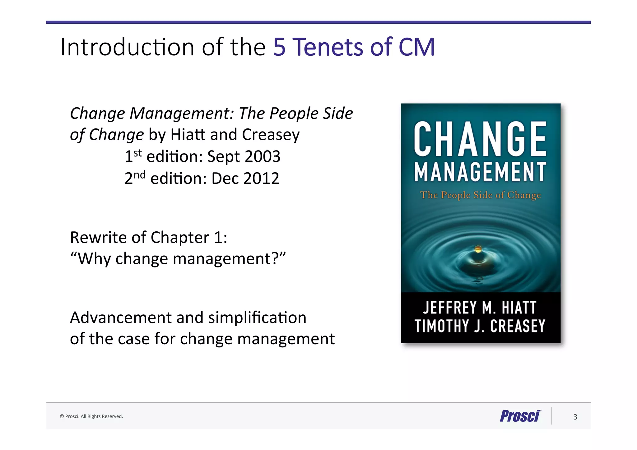 Five Tenets of Change Management | PDF